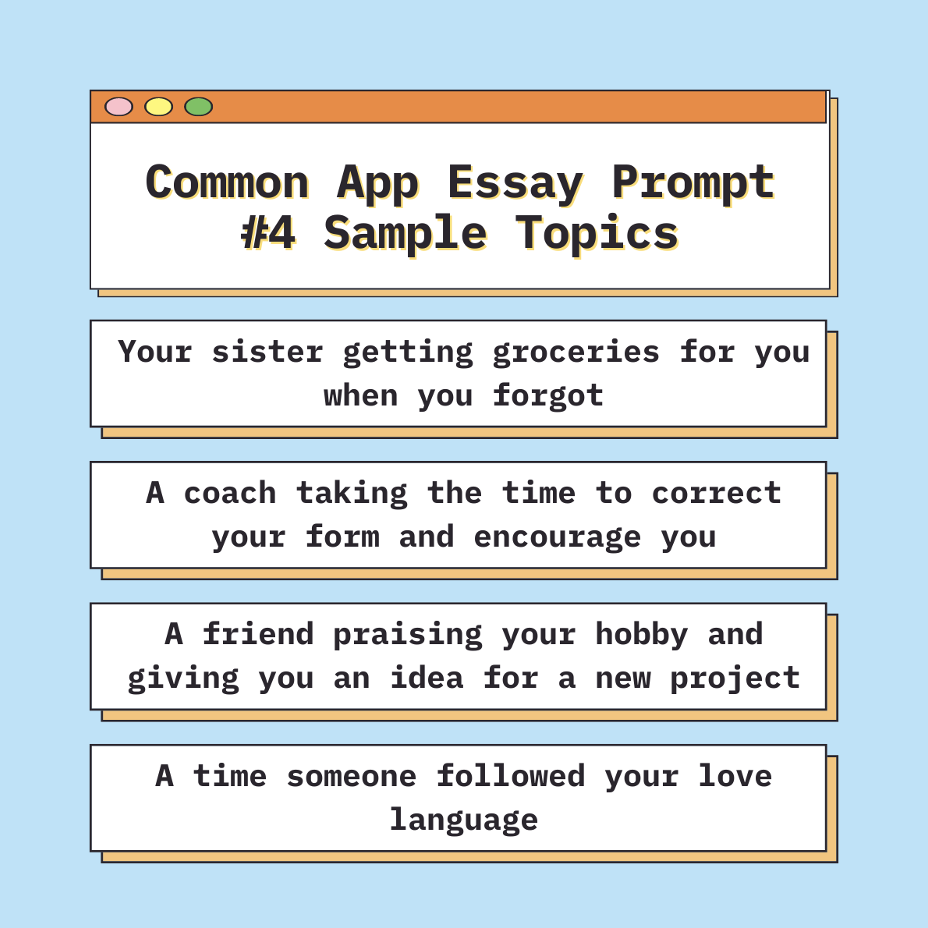 Common App Essay Prompt 4 Example and Guide 2024-2025 — TKG