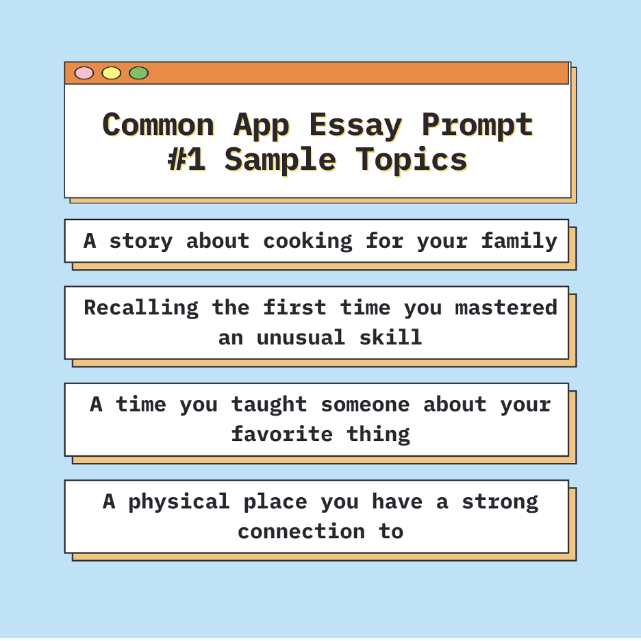 Common App Essay Prompt 1 Example and Guide 2024-2025 — TKG