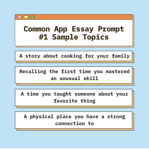 Common App Essay Prompt 1 Example and Guide 2024-2025 — TKG