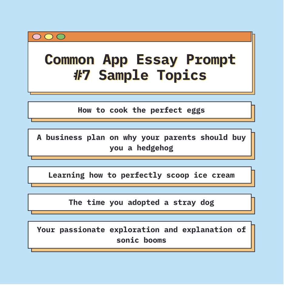 Common App Essay Prompt 7 Example and Guide 2024-2025 — TKG