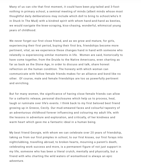 THE IMPORTANCE OF FEMALE FRIENDSHIP EDITORIAL FOR DOSE MAGAZINE — MAD ...