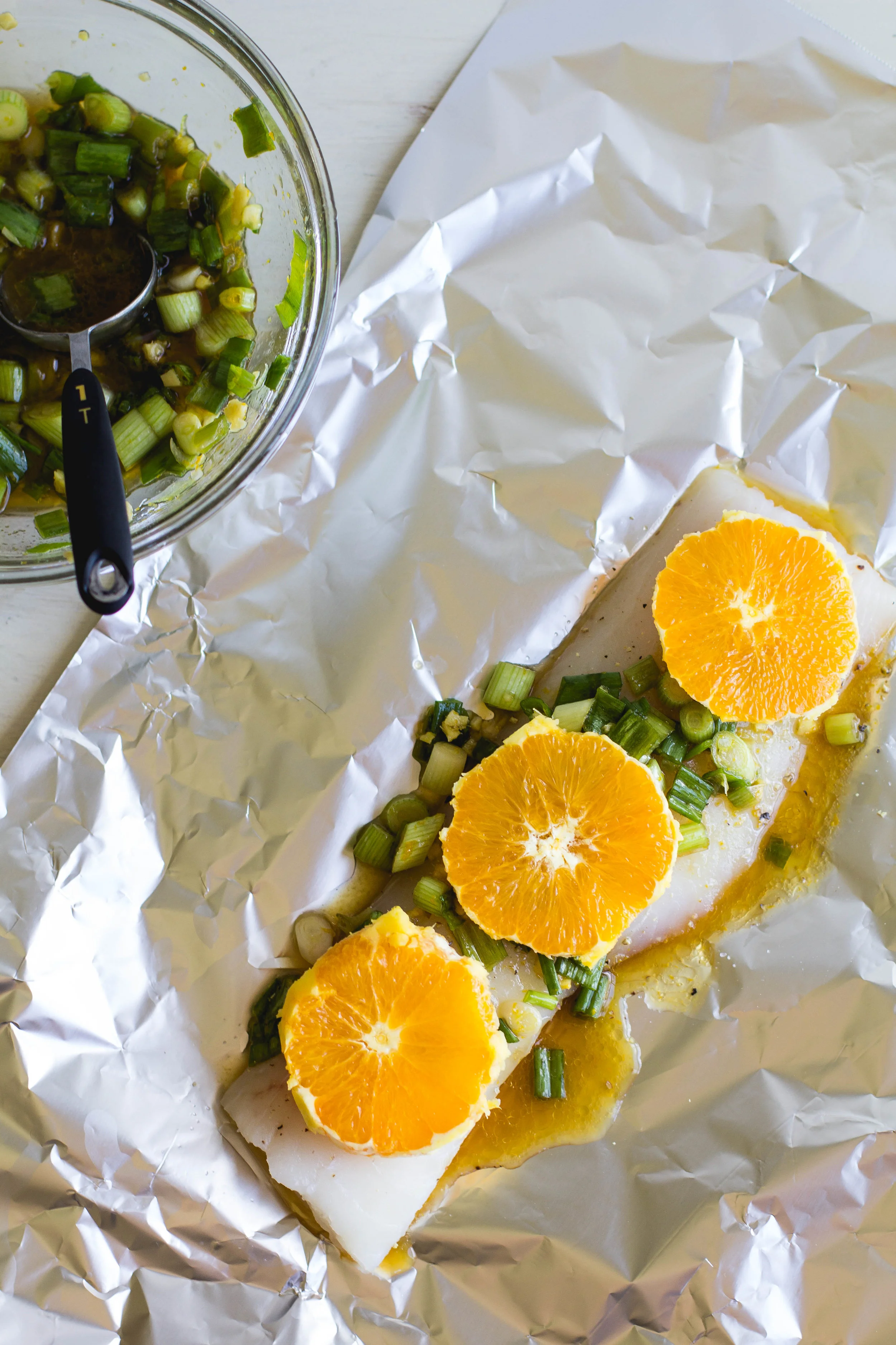 Foil-Baked Cod with Oranges, Scallions + Ginger — Sarah J. Hauser ...