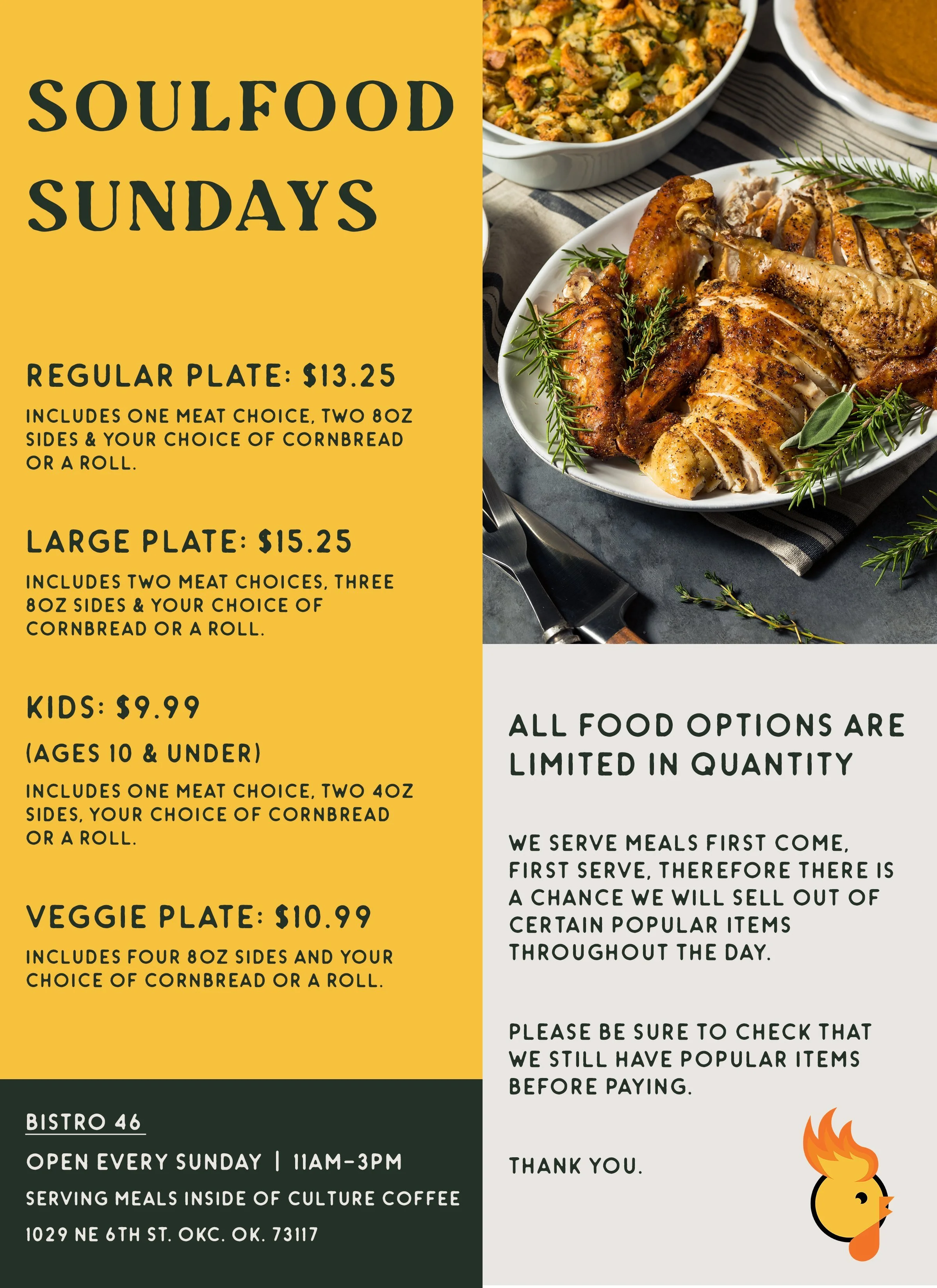 SOULFOOD SUNDAY — Bistro 46 OKC