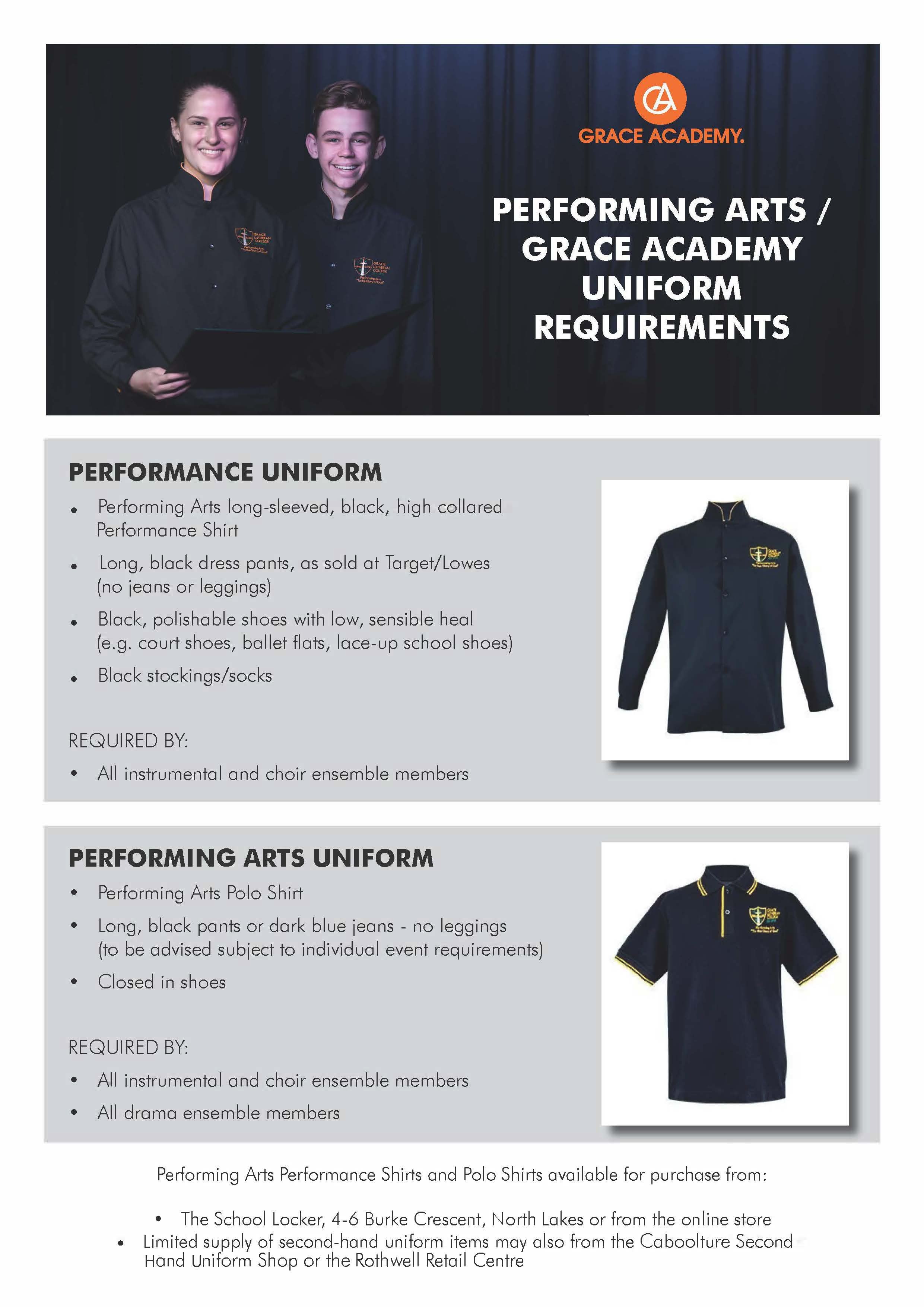 Grace Academy Uniform Requirements — Grace Academy