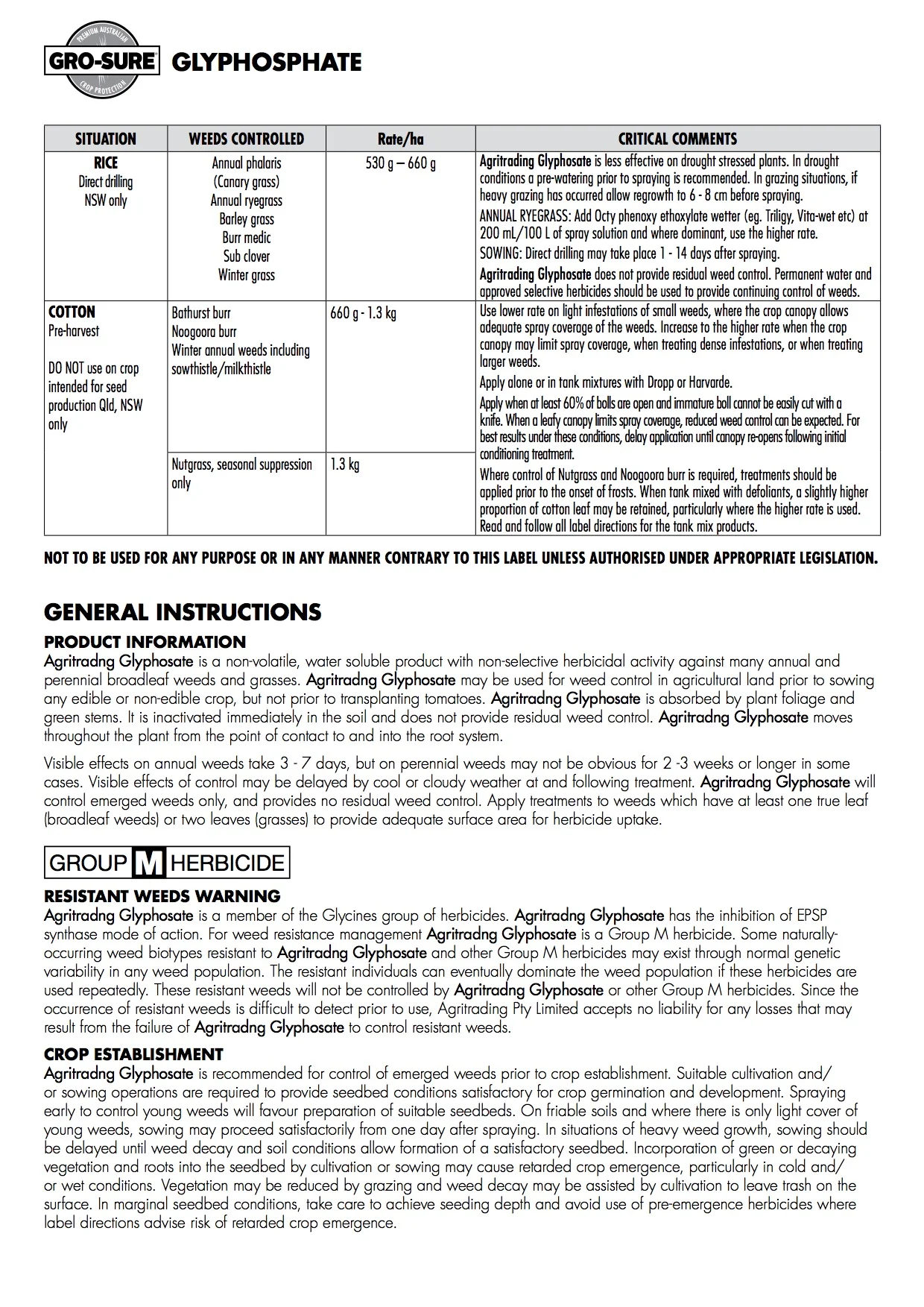 AGRITRADING - GLYPHOSATE 700SG