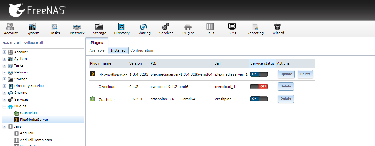 How to Update Plex Jails on FreeNAS 11 — TTSS
