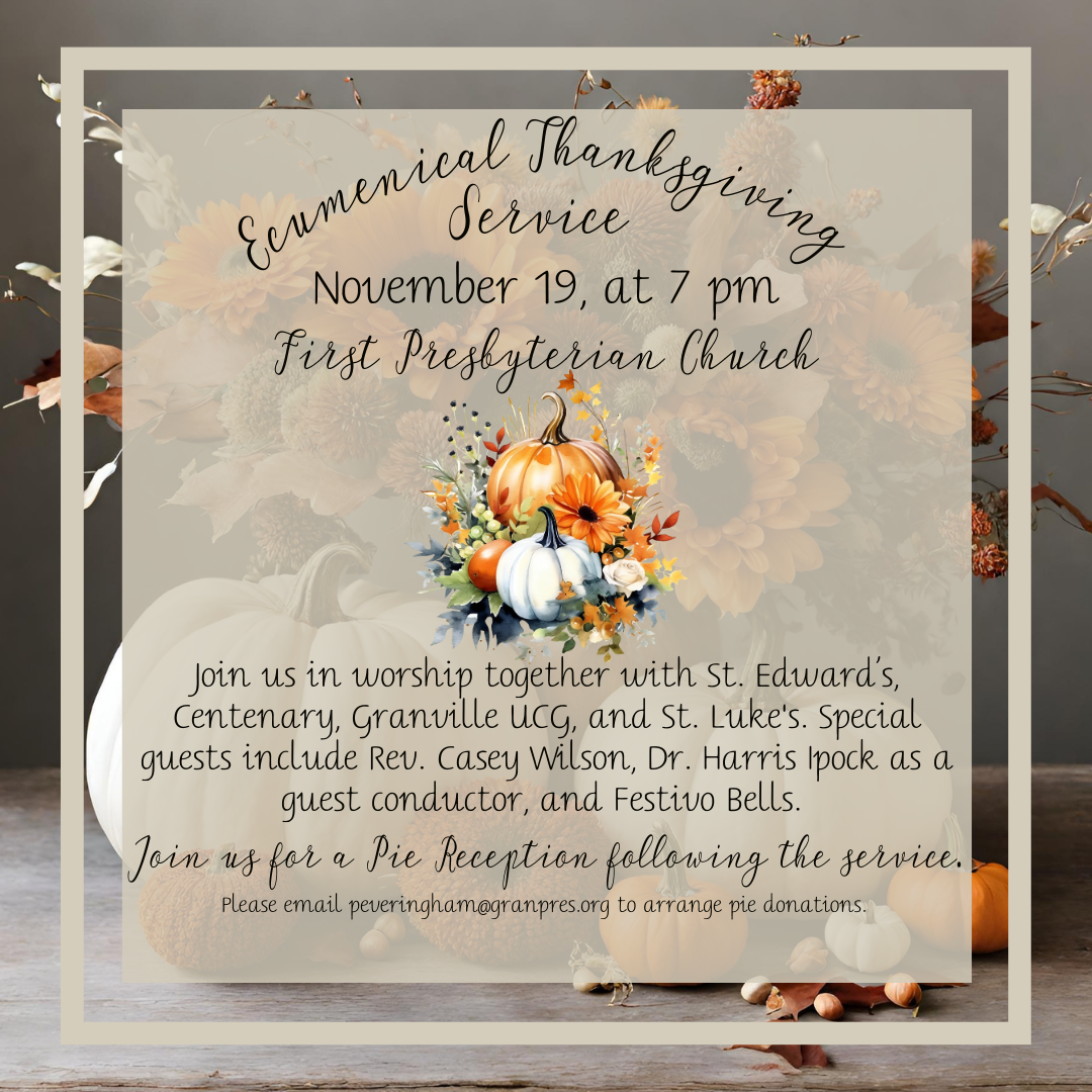 Hymn of the Week: November 6, 2023 — First Presbyterian Church