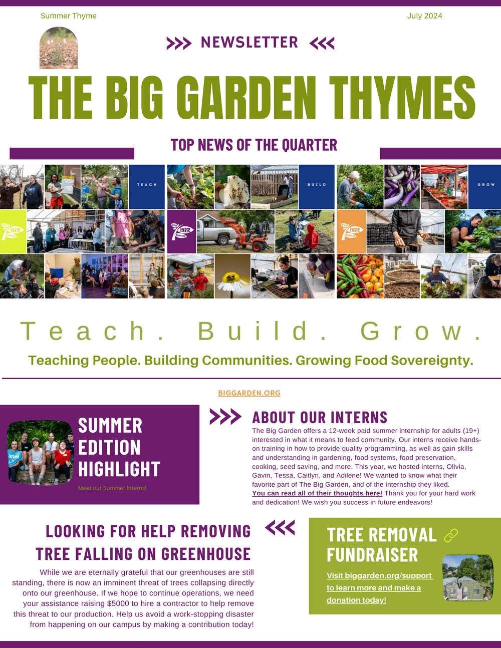 The Big Garden - Teach. Build. Grow.