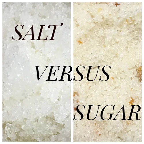 Salt Versus Sugar: Why and Where for your Exfoliating Needs. — Kosmatology