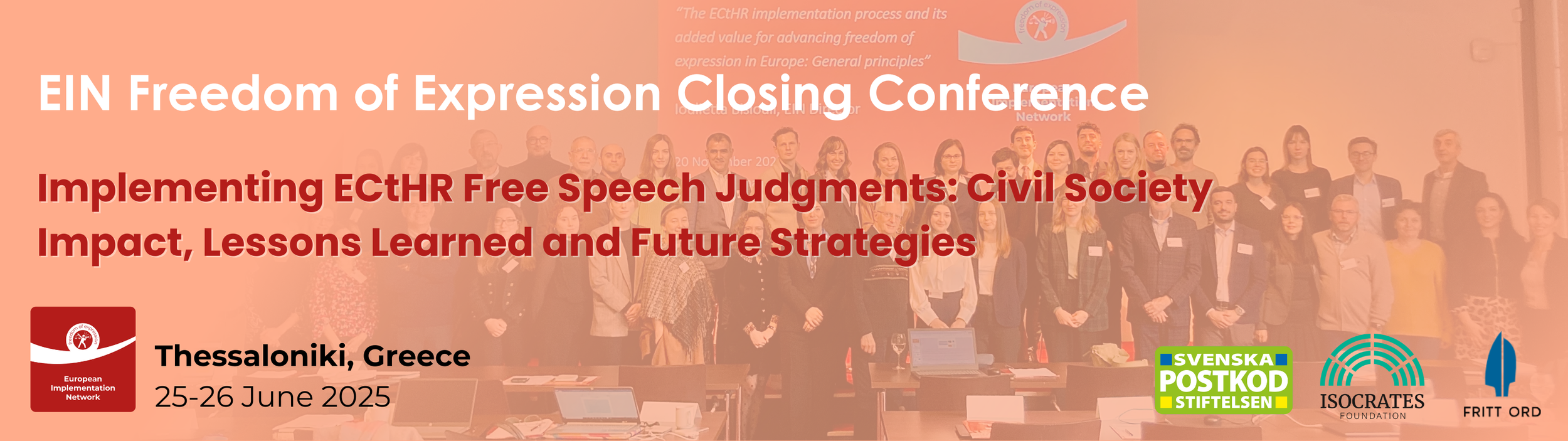 EIN CONFERENCE - Implementing ECtHR Free Speech Judgments: Civil Society Impact, Lessons Learned ...
