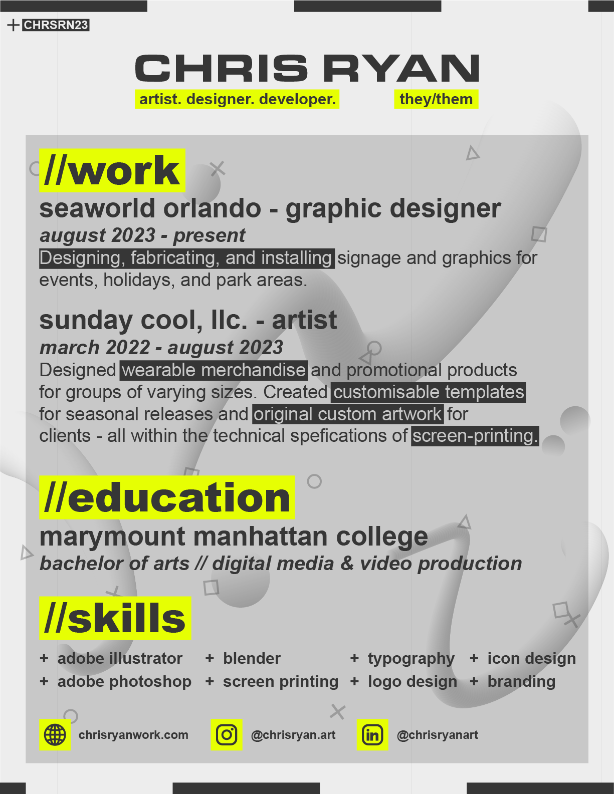 resume — chris ryan