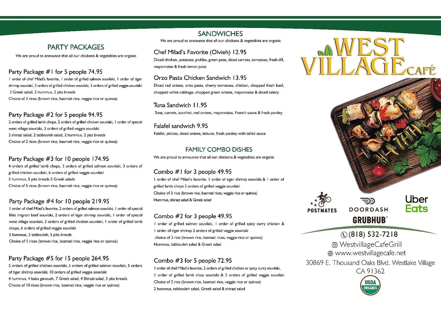 West Village Cafe Now Open at North Ranch Gateway in Westlake Village ...
