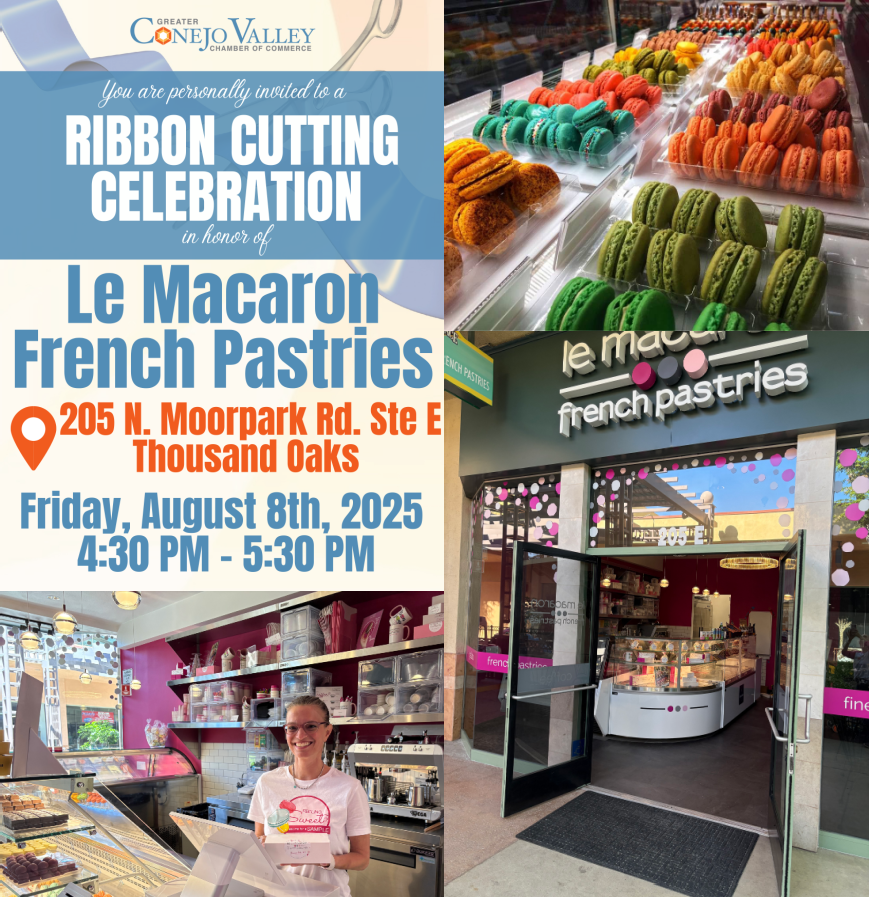 Ribbon Cutting Celebration at Le Macaron French Pastries of Thousand ...