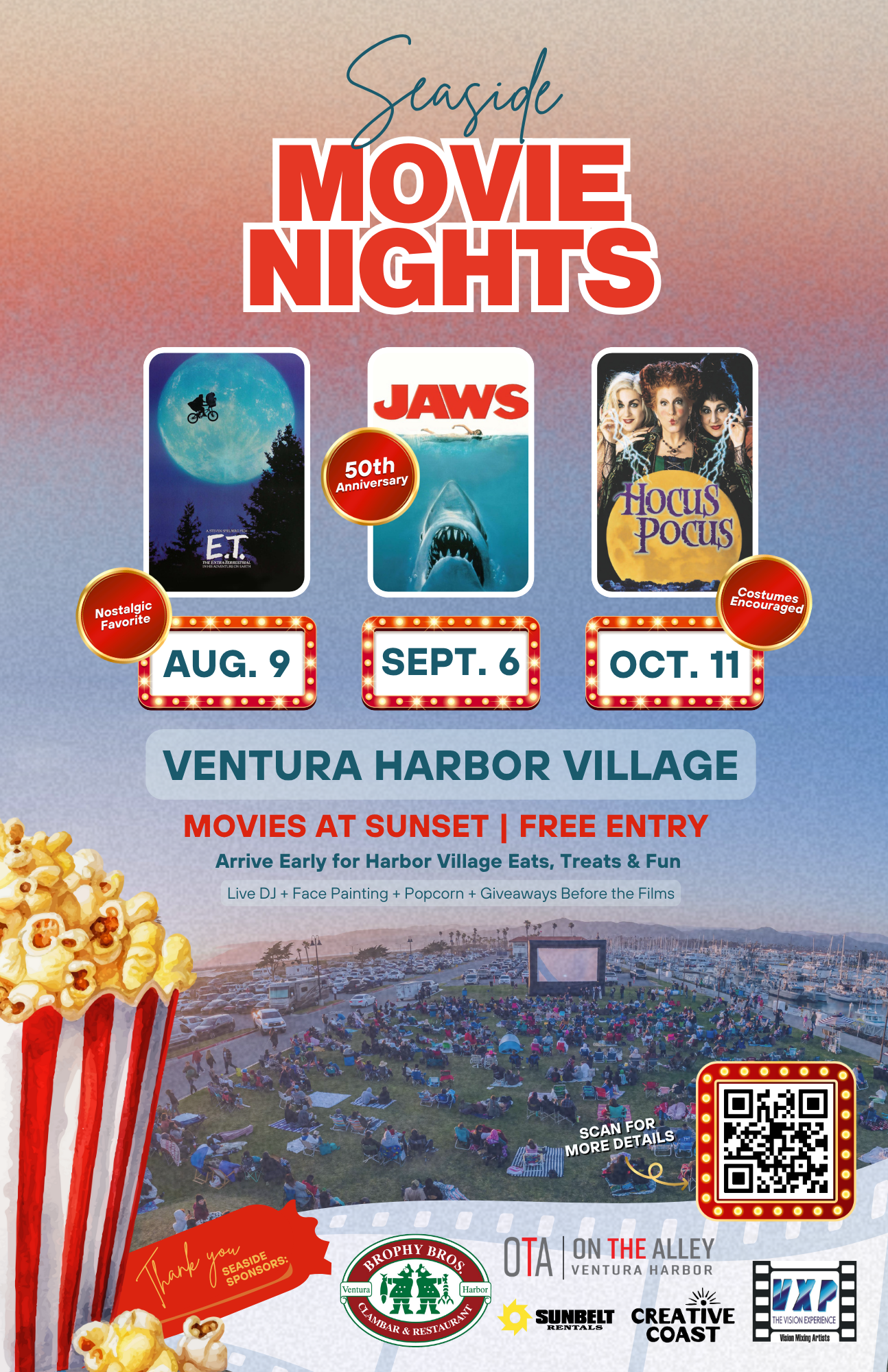 2025 Seaside Movie Nights at Ventura Harbor Village on August 9 ...