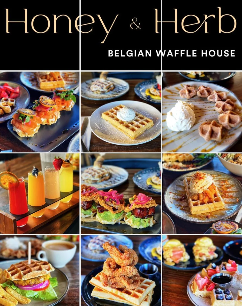 The Waffle Experience Newbury Park to Rebrand as Honey & Herb Belgian ...