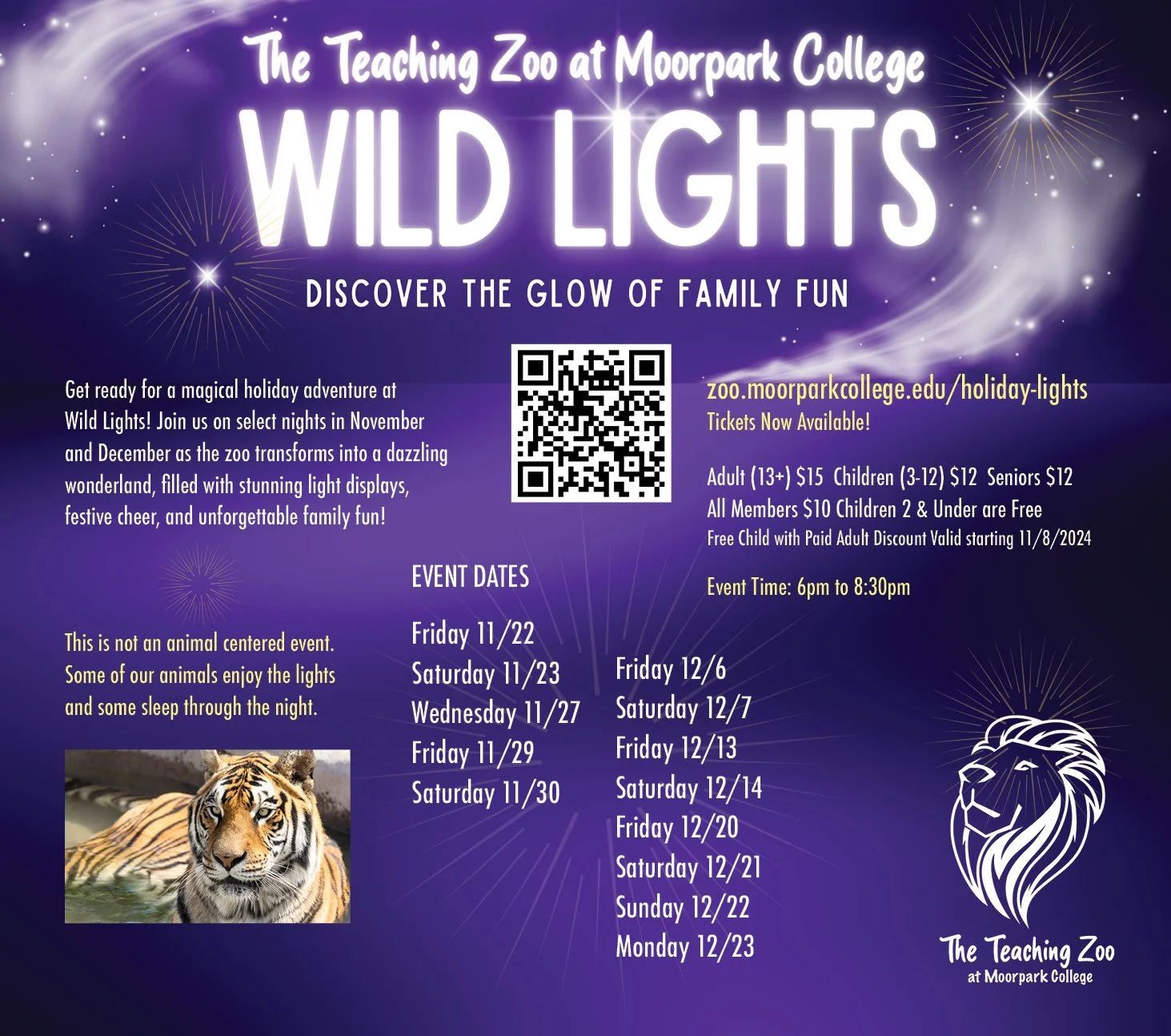 2024 "Wild Lights" at The Teaching Zoo at Moorpark College Nov 22 to ...