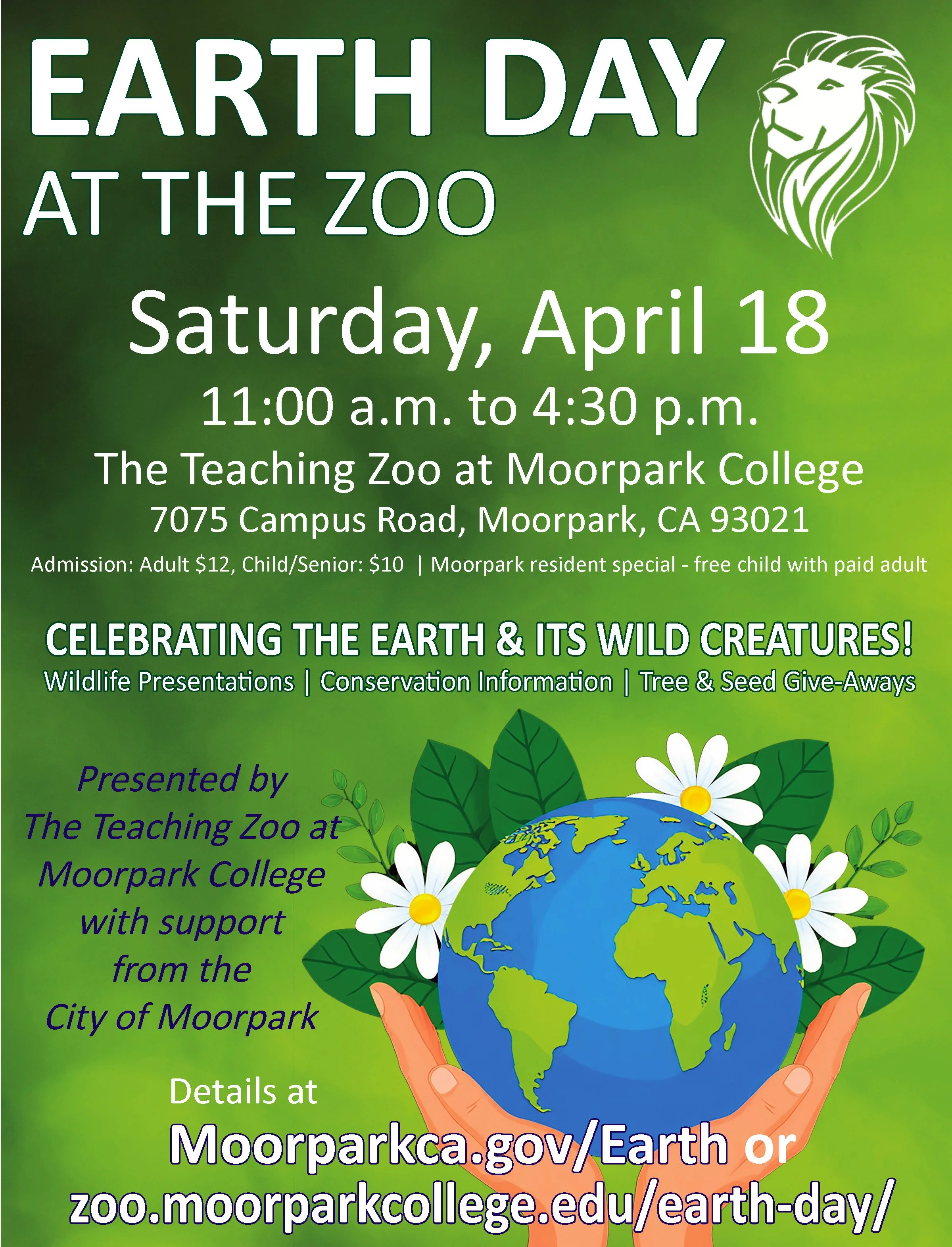 Earth Day at The Teaching Zoo at Moorpark College on Saturday, April 18 ...