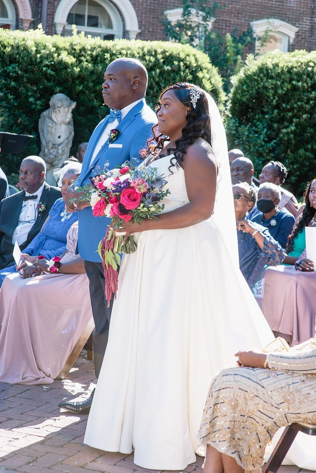 Vibrant Modern Florals for Shametra + Draper's Savannah Wedding at ...