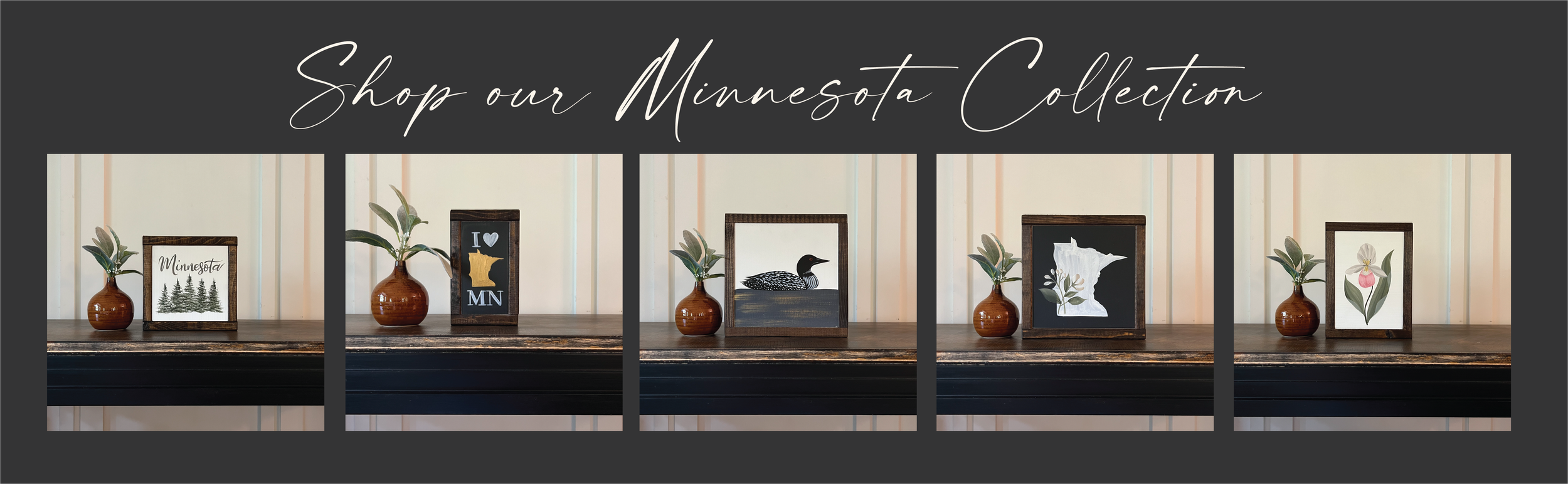 Hand painted wood wall art. Handmade in Minnesota.
