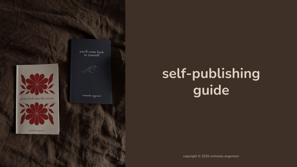 self-publishing — michaela angemeer