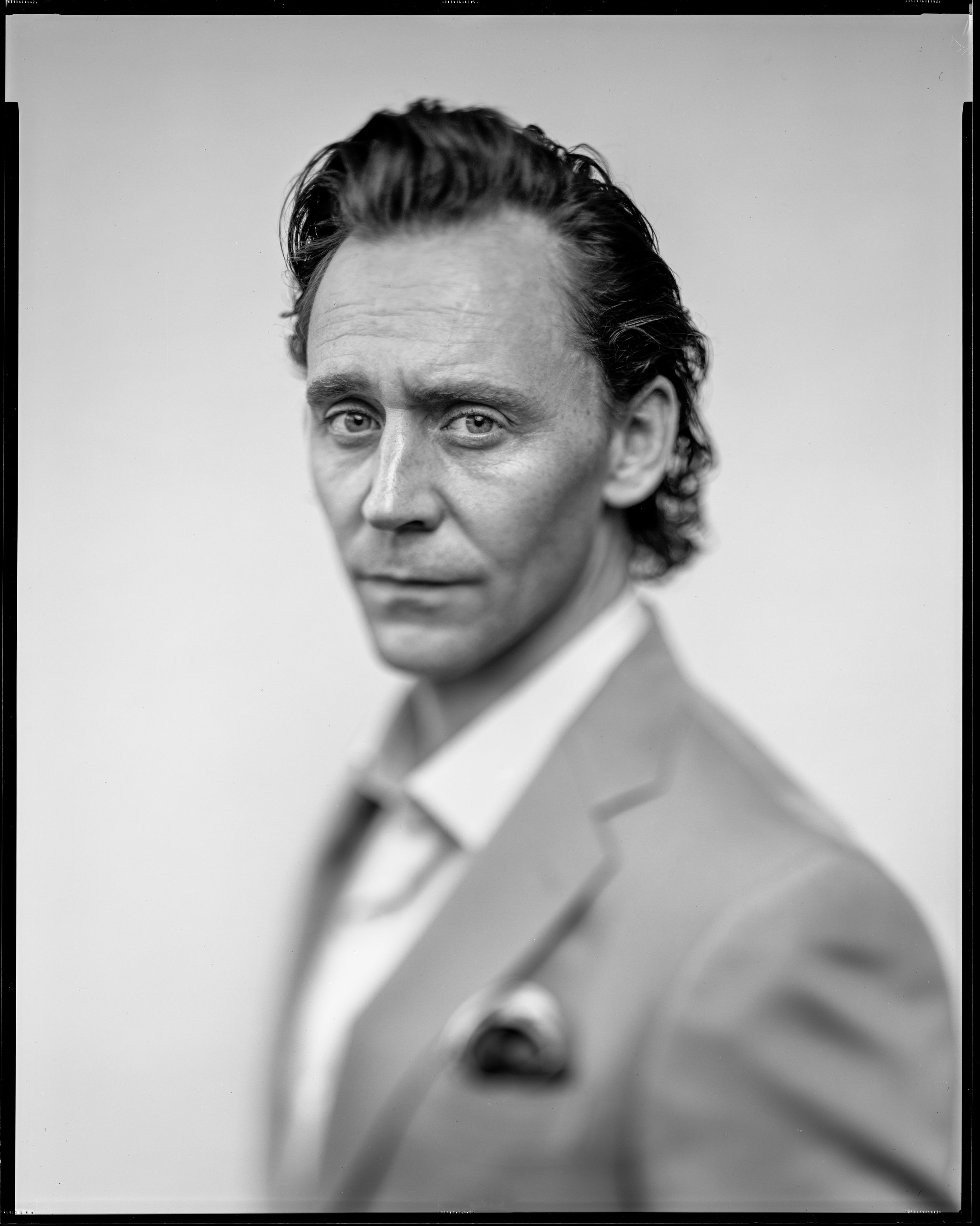 Tom Hiddleston Photoshoot Black And White