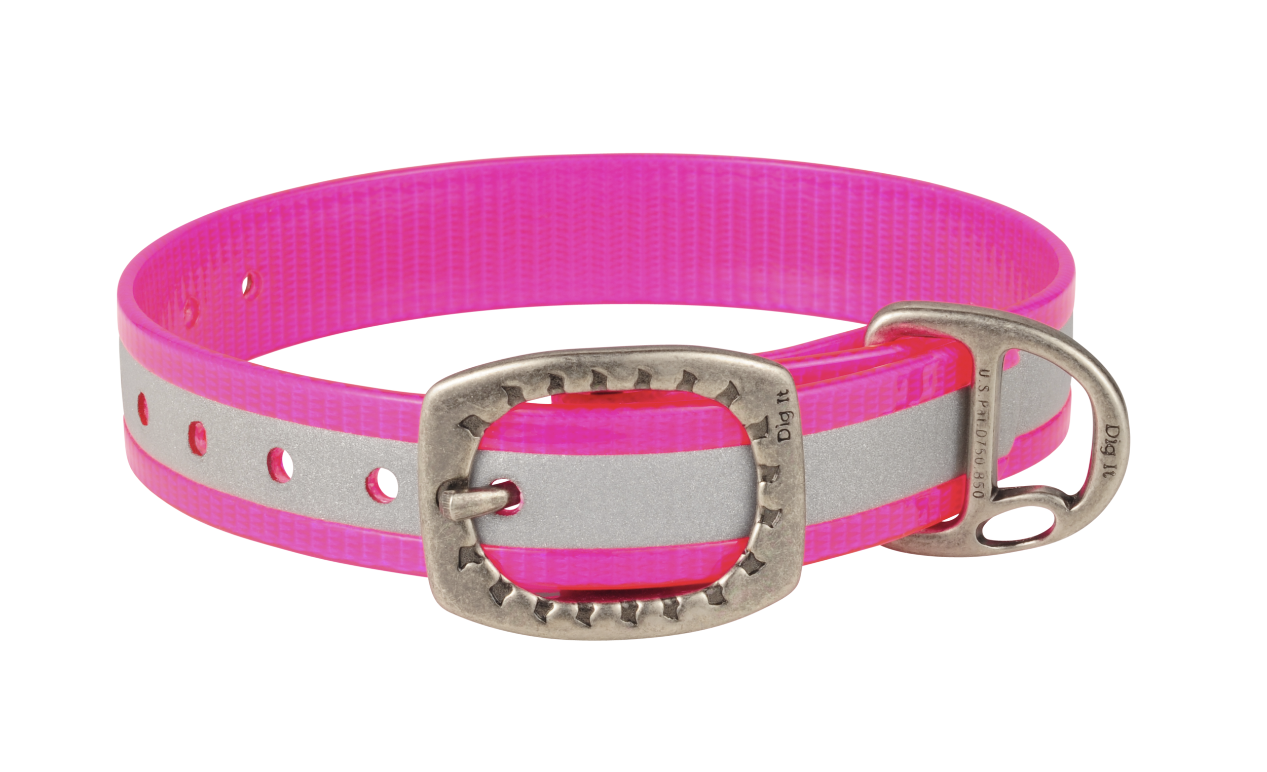 3/4" Custom Reflective Collars — Dig It