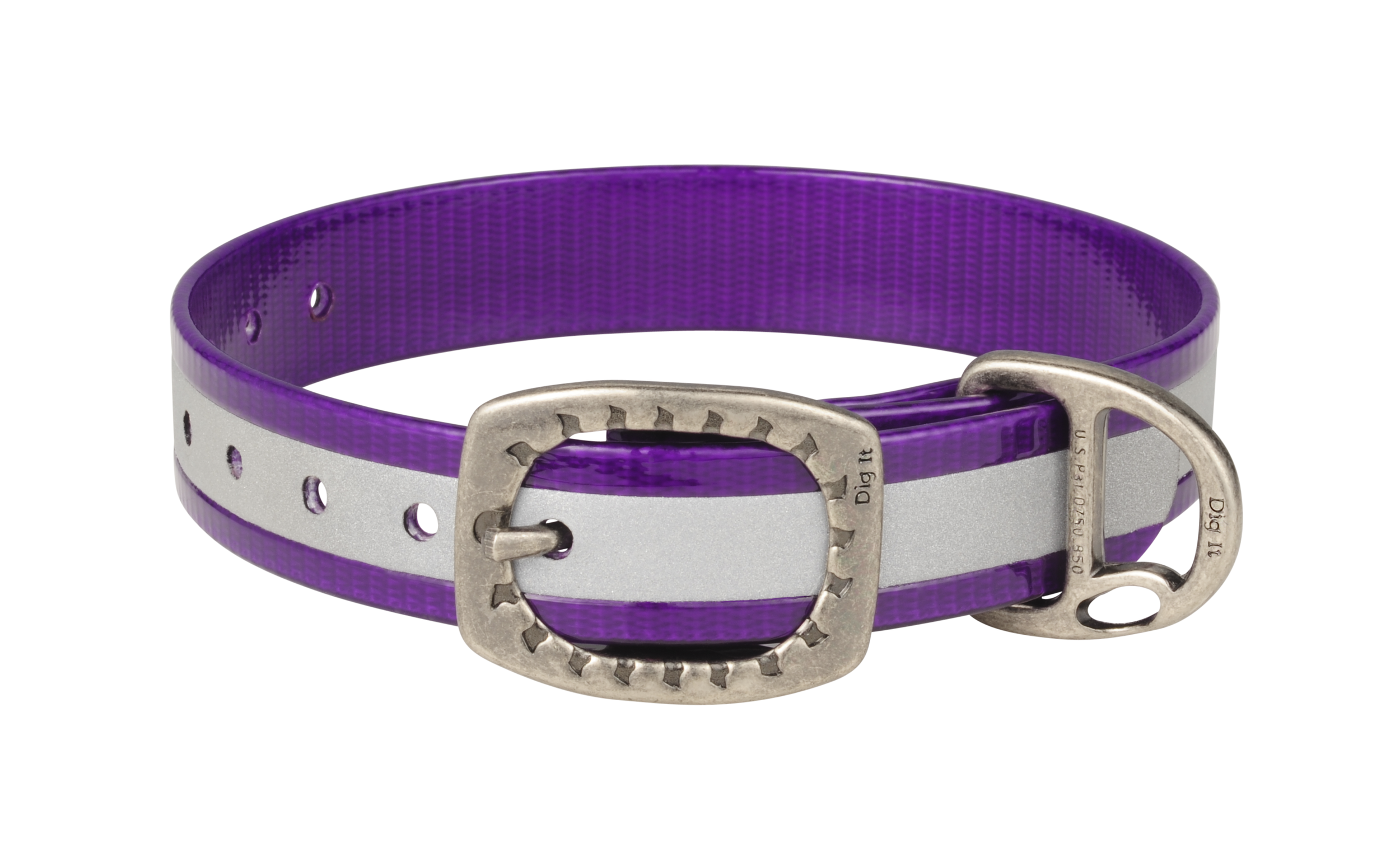 3/4" Custom Reflective Collars — Dig It