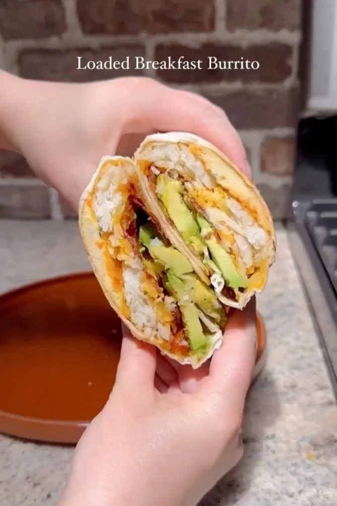 Egg Patty Breakfast Burrito by gariannestable — Veggies Made Great