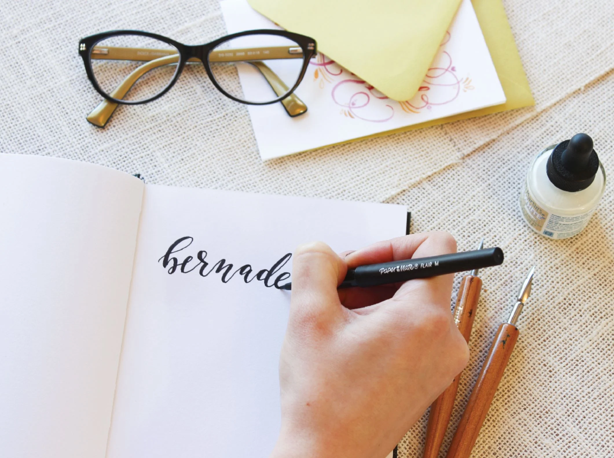 Hey Bernadette Art & Lettering