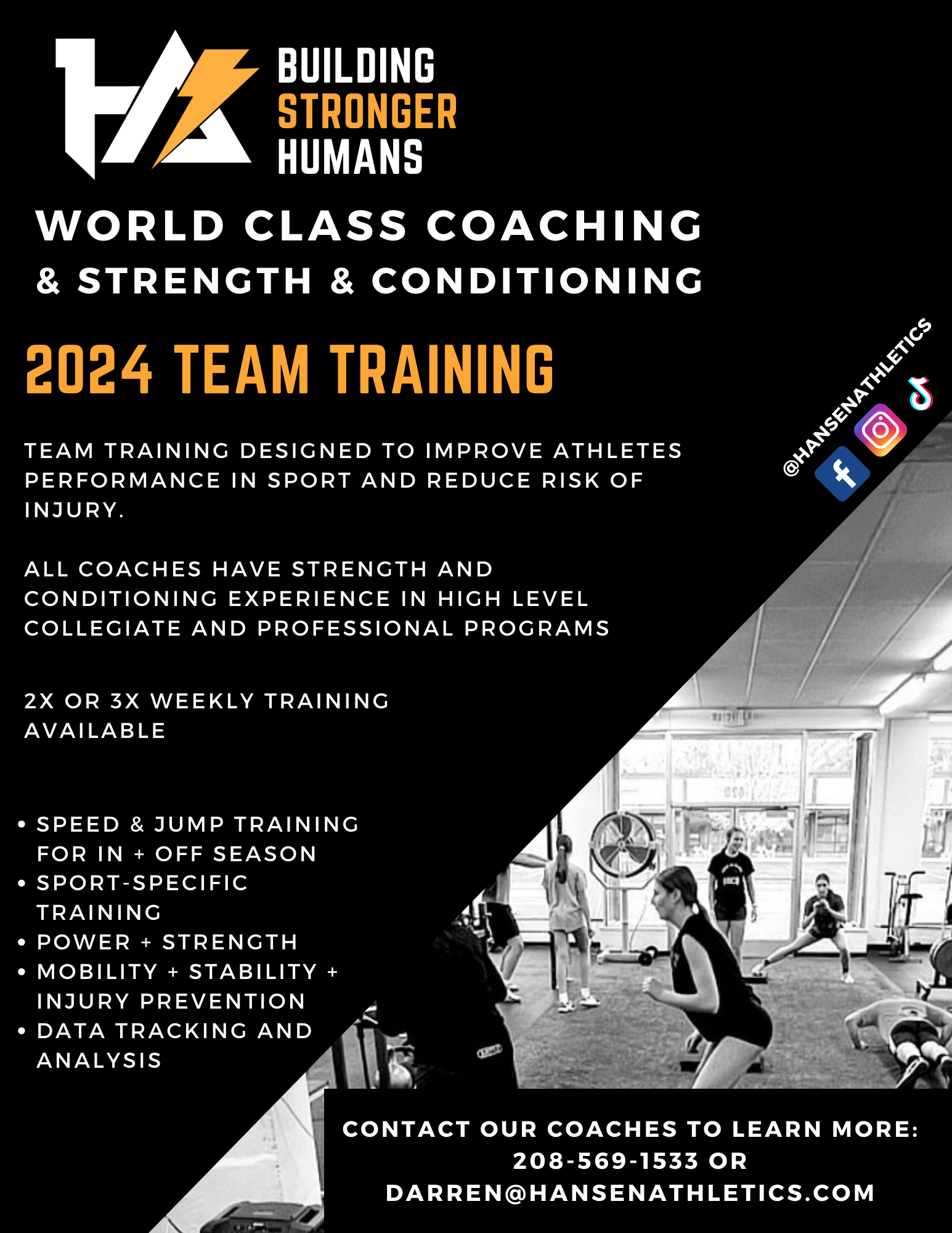 Testing and Athlete Profiling — HansenAthletics