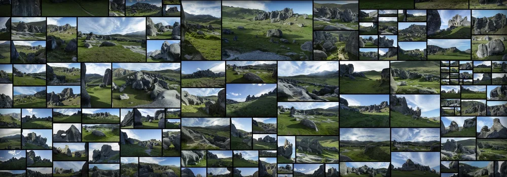 ROCKY HILLSIDE II - PHOTOBASH - High Quality Reference Photos & Masked PNGs for Artists & Creatives