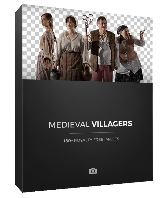 MEDIEVAL VILLAGERS - PHOTOBASH - High Quality Reference Photos & Masked ...