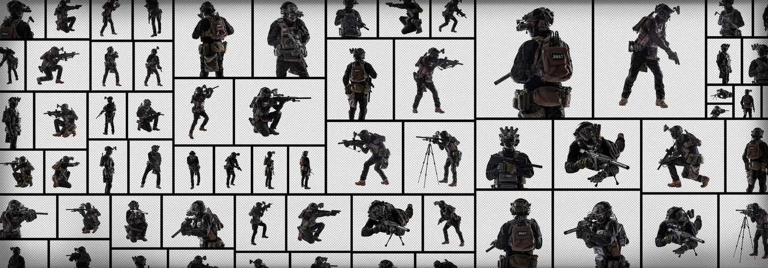 SWAT TEAM - PHOTOBASH - High Quality Reference Photos & Masked PNGs for ...