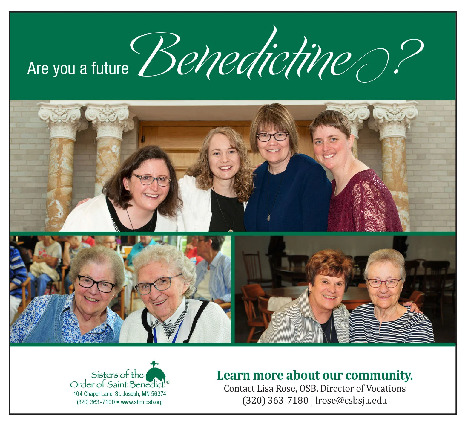 Come and Visit our Benedictine Community — Diocese of New Ulm