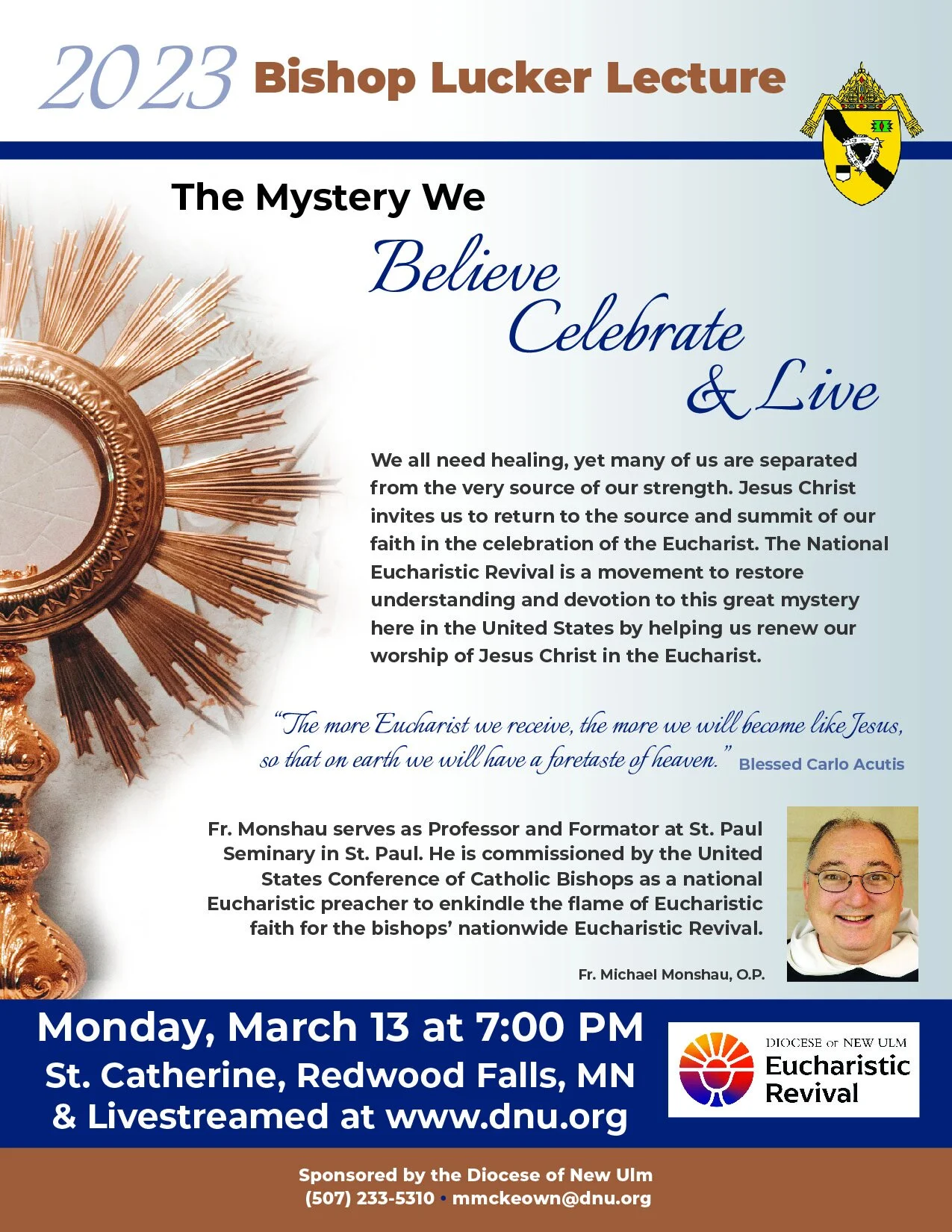 Bishop Lucker Lecture - Church of St. Catherine, Redwood Falls ...