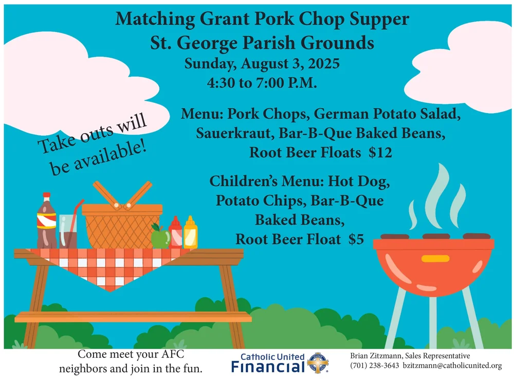 CUF Matching Grant Pork Chop Supper - Church of St. George, West Newton ...