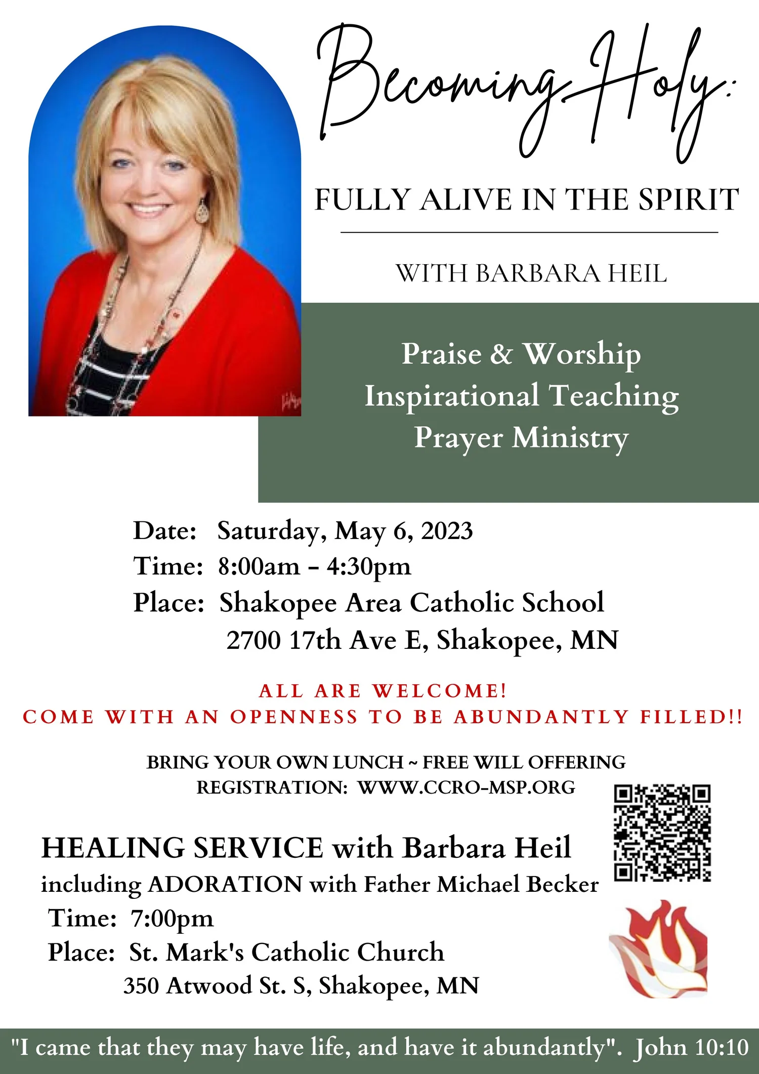 Becoming Holy: Fully Alive in the Spirit with Barbara Heil - Shakopee ...