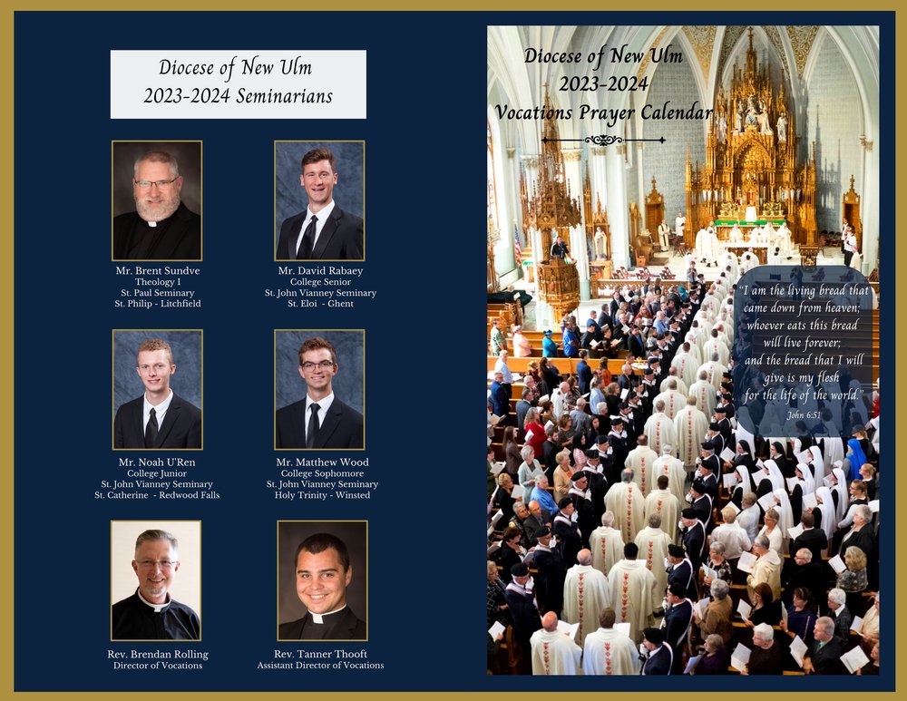 Pray for Vocations Calendar — Diocese of New Ulm