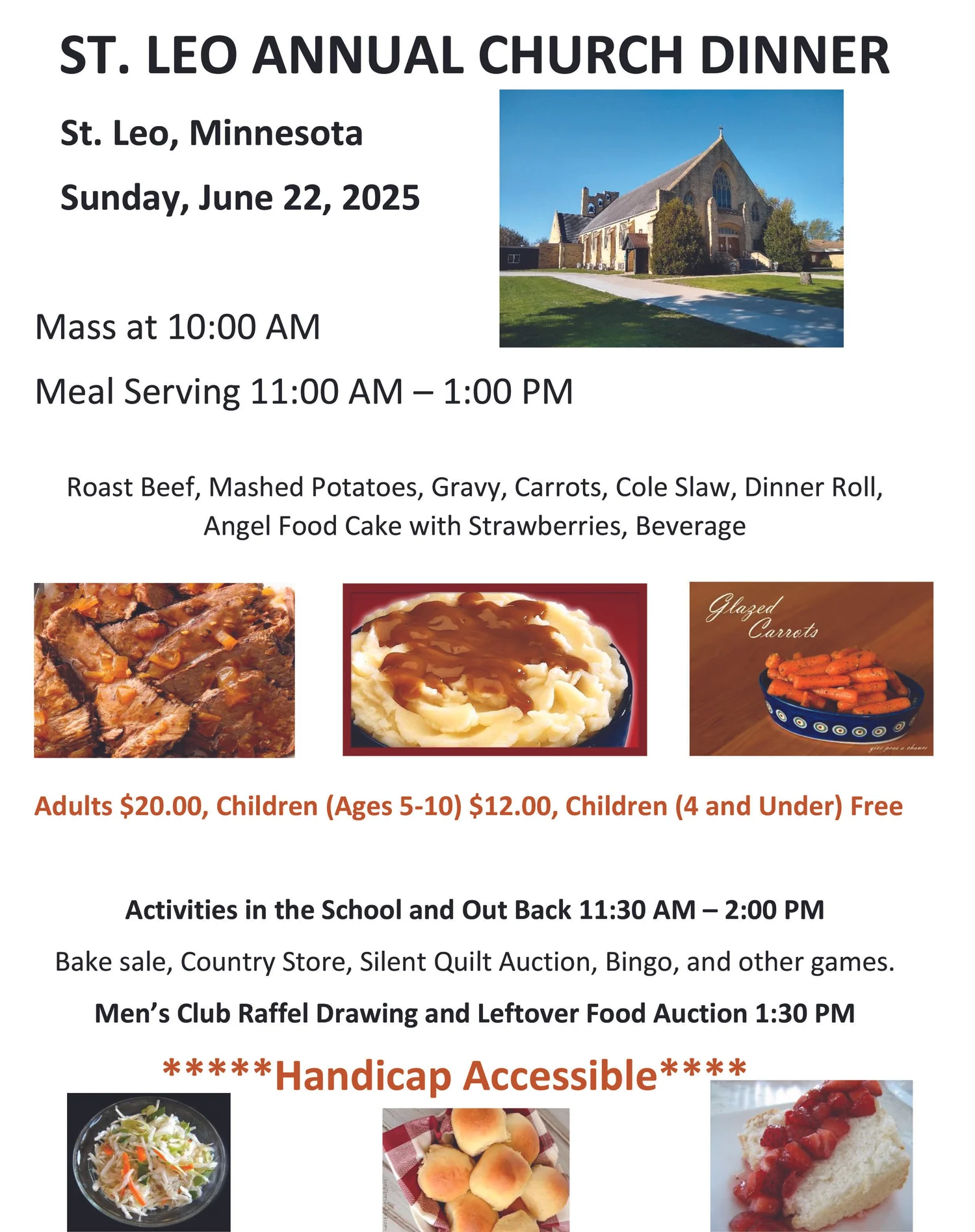 Church Dinner - Church of St. Leo, St. Leo, MN — Diocese of New Ulm