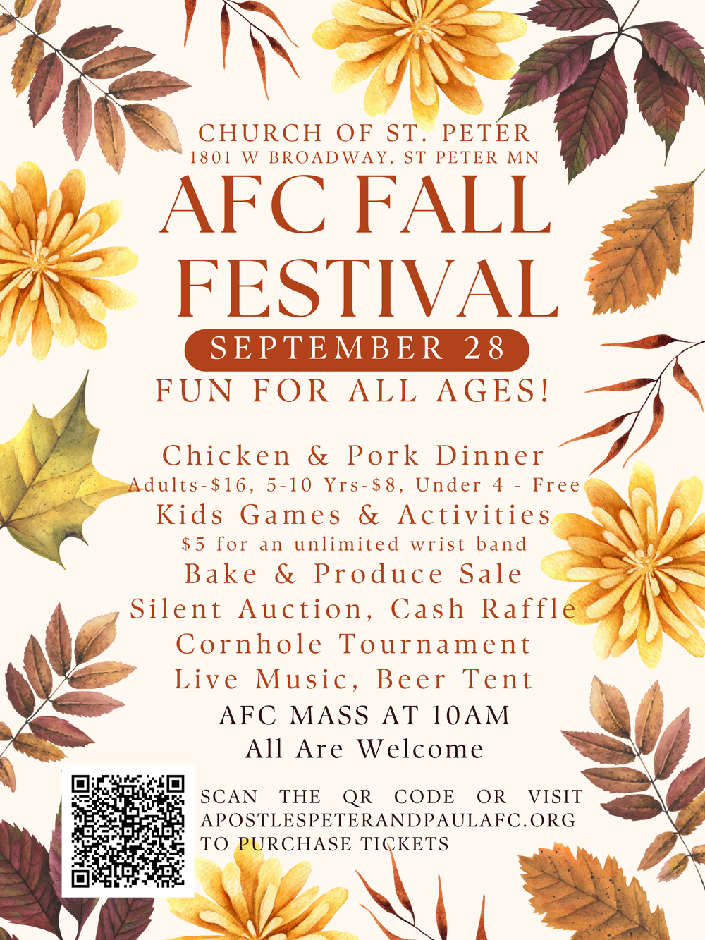 Fall Festival - Church of St. Peter, St. Peter — Diocese of New Ulm