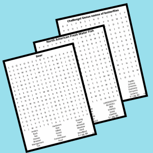 Wildlife Word Search — Fox Run Environmental Education Center