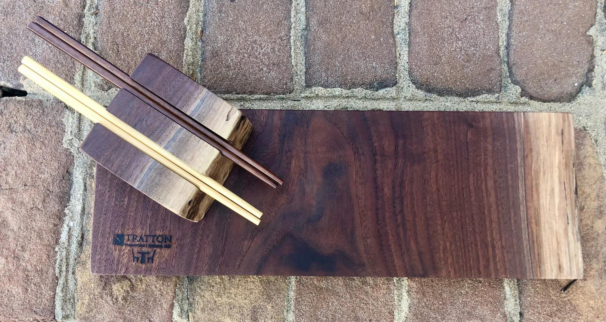 Hayley Gallery, Since 2007 Walnut Live-edge Sushi Board - Small