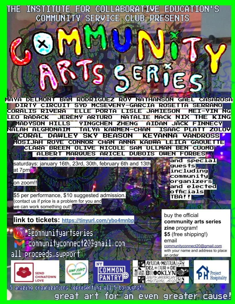 Community Arts Series LAUNCHES on Saturday January 16! Don't miss it ...