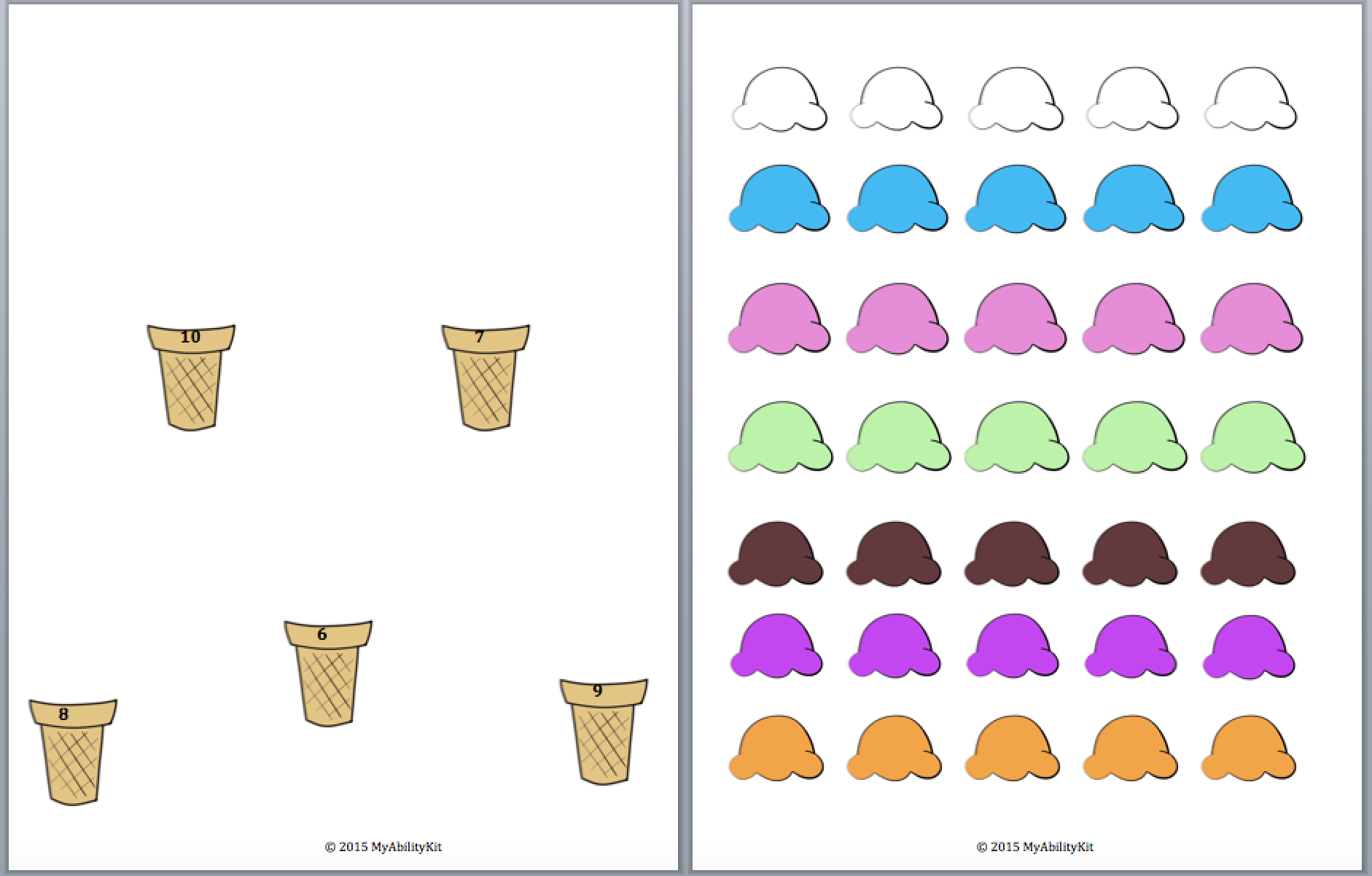 Matching — MyAbilityKit | Autism Resources