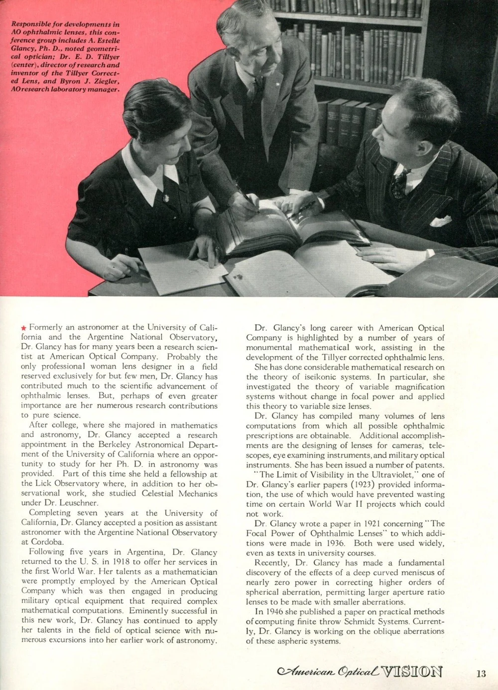 Estelle Glancy: An extract from 1947 — Optical Heritage Museum ...