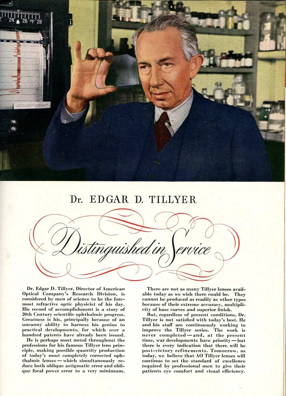 The mind behind the Tillyer Lens - an extract from 1940 — Optical ...