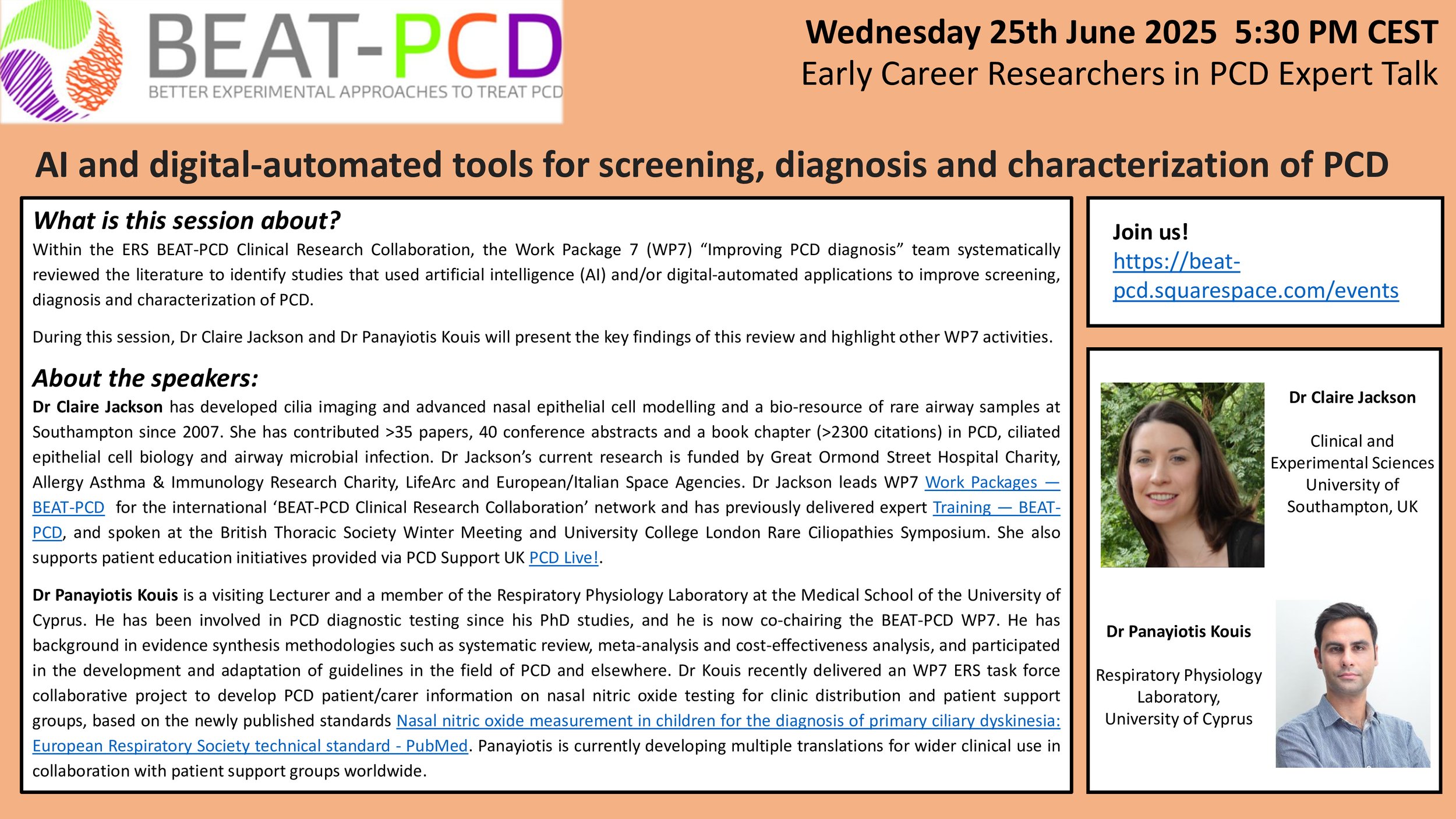 ERC in PCD Expert Talk: AI and digital-automated tools for screening ...