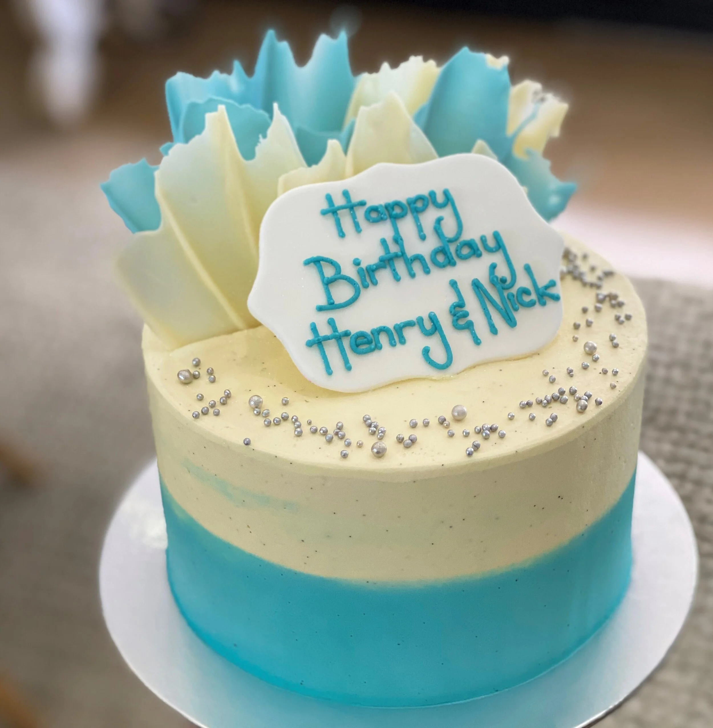 Vanilla Butter Cake - Blue — Vanilla Pod