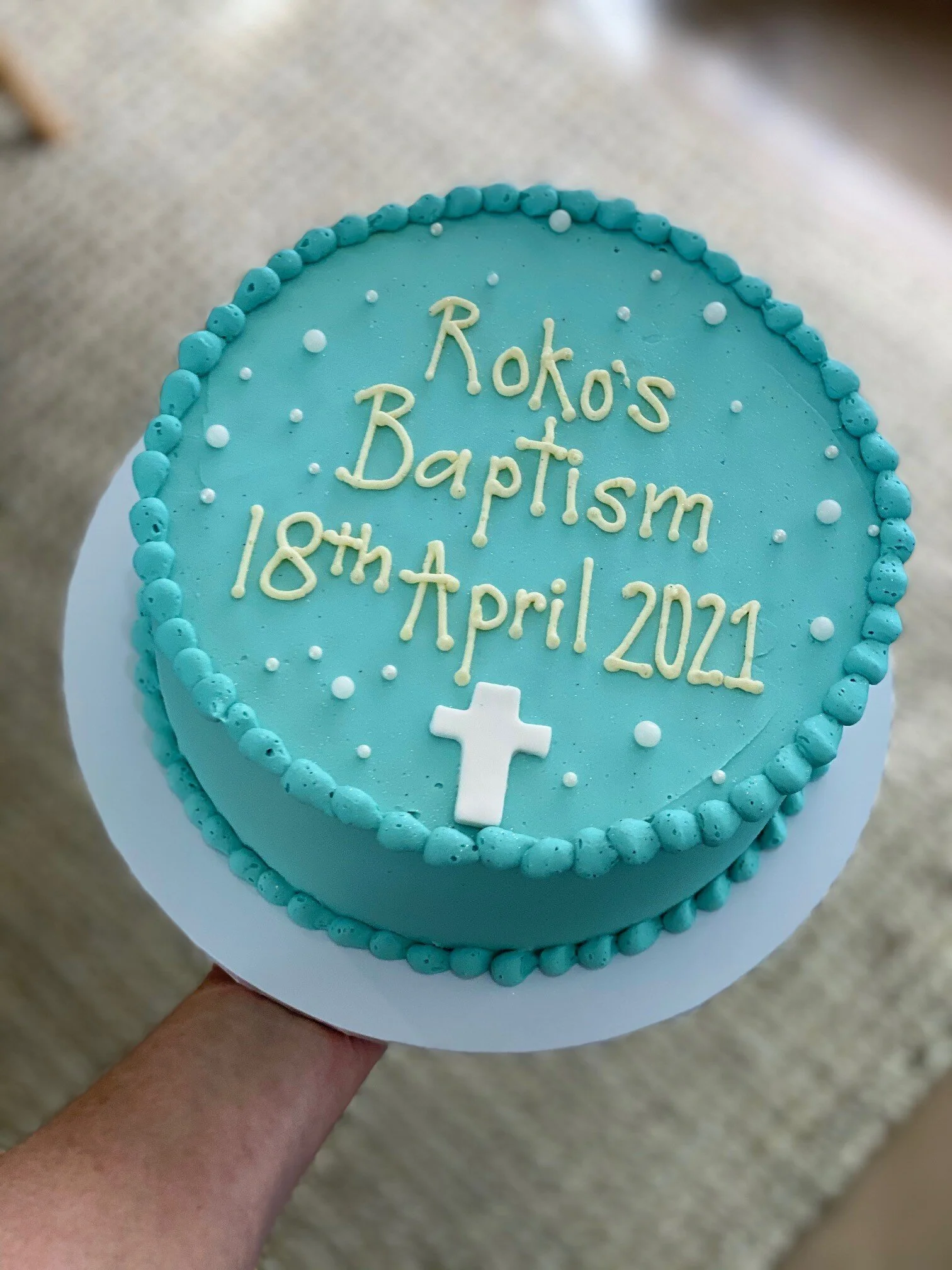 Communion or Baptism Cake — Vanilla Pod