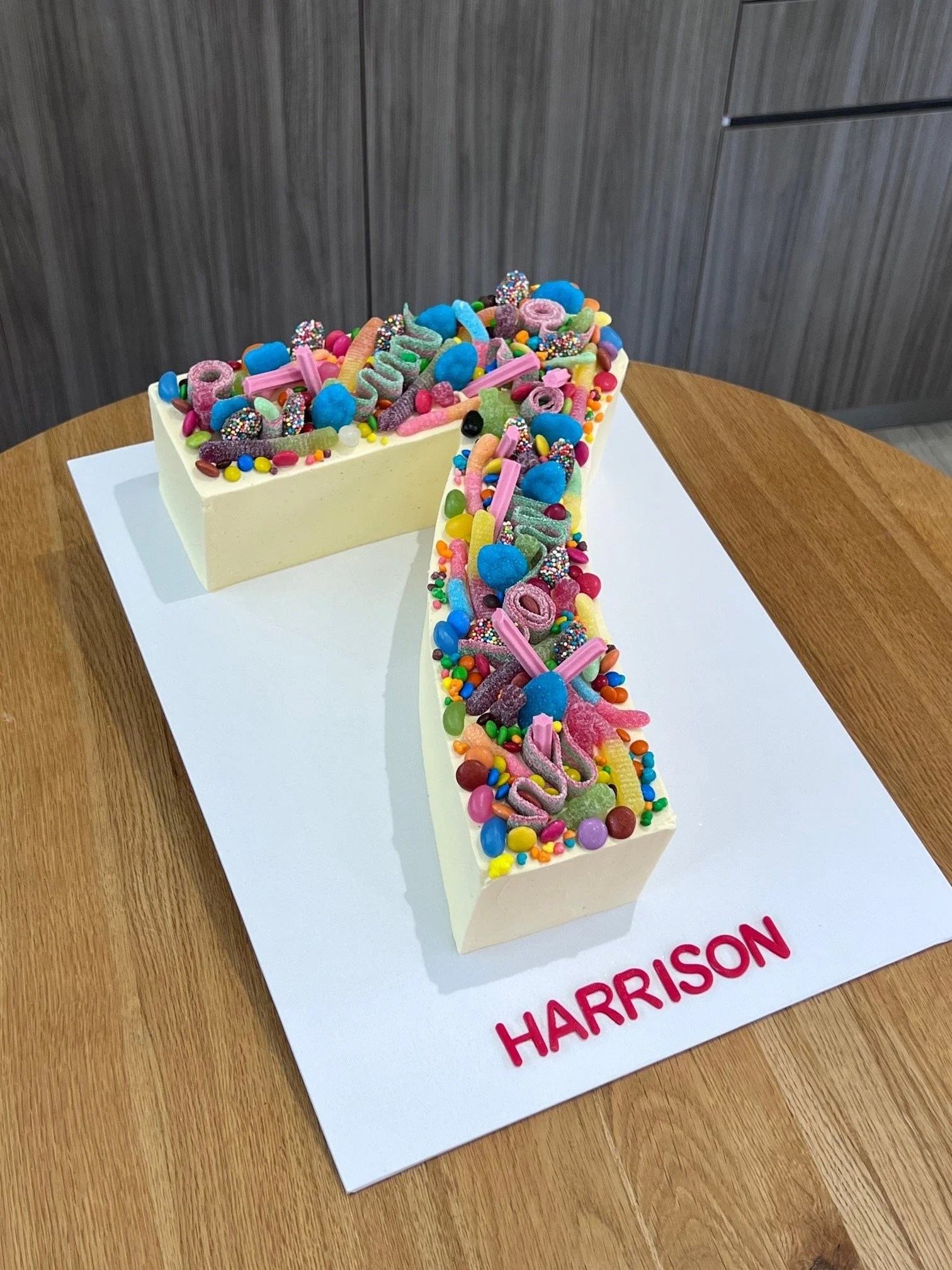 Number Cake with candy crush — Vanilla Pod